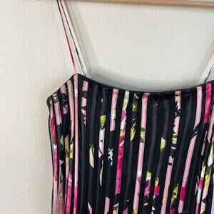 JS Collections | Dresses | Y2k Romantic Floral Black Tulle Cocktail ...